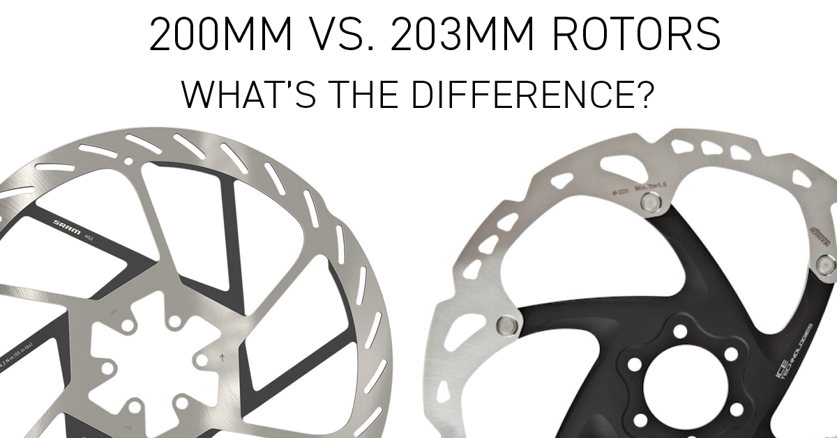 MTB Rotors Compared: 200mm or 203mm